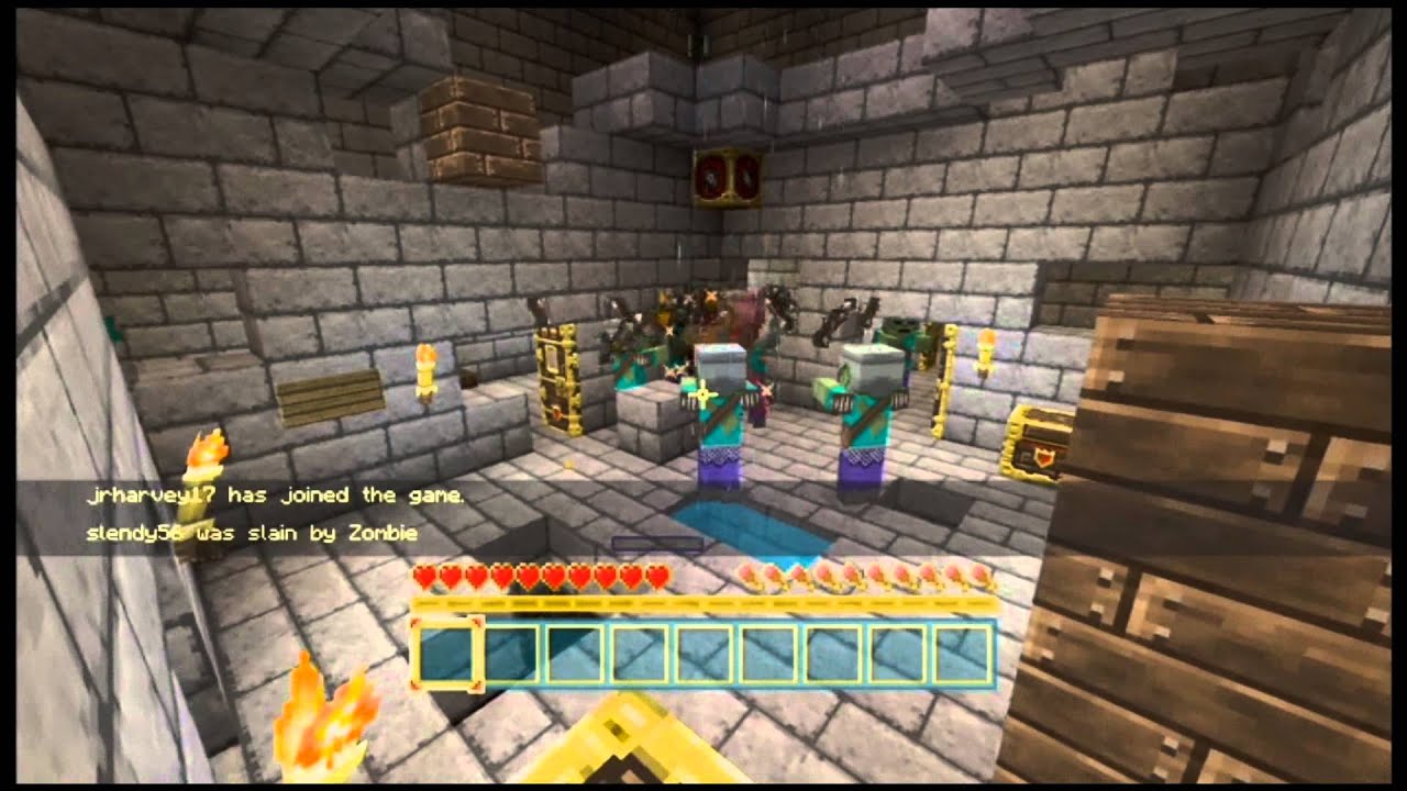 Minecraft Xbox 360: Zombie Castle Siege Map Download - YouTube