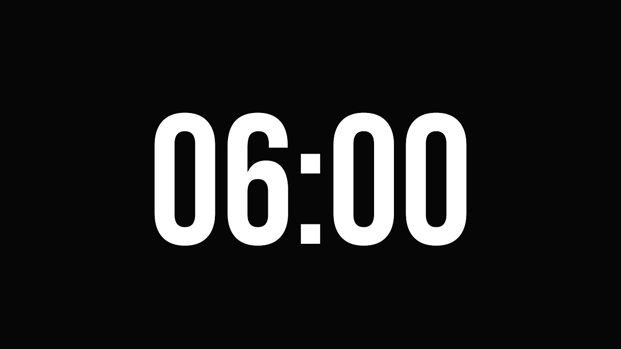 6 Minute Countdown Timer - YouTube
