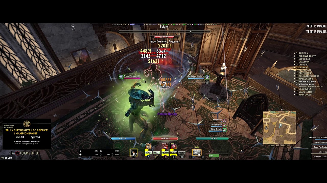 ESO - 59.5k Single Target Self Buffed Stamina Nightblade - 3m Parse ...