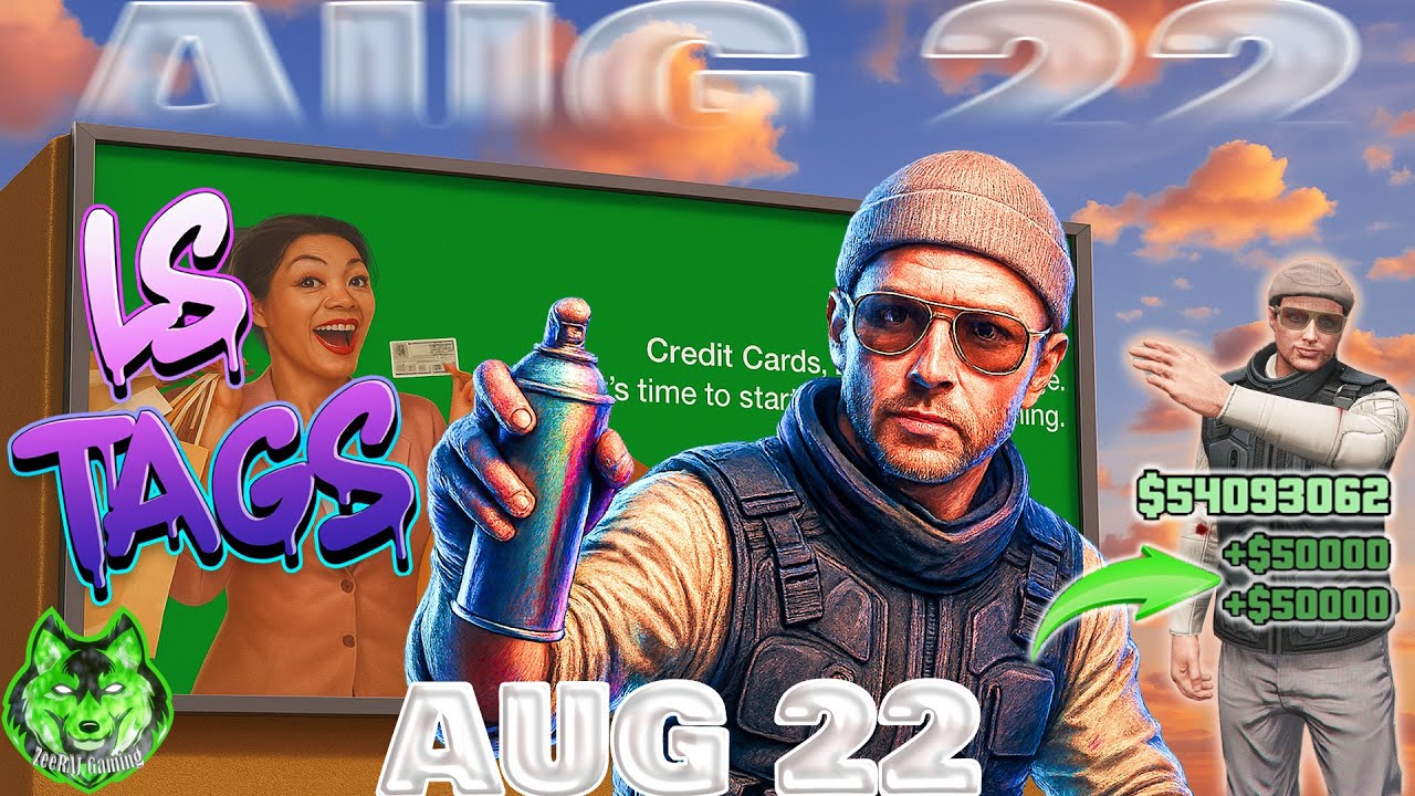 GTA Online LS Tags Location Today Aug 22 | I Found ALL 5 LS Tags in GTA ...