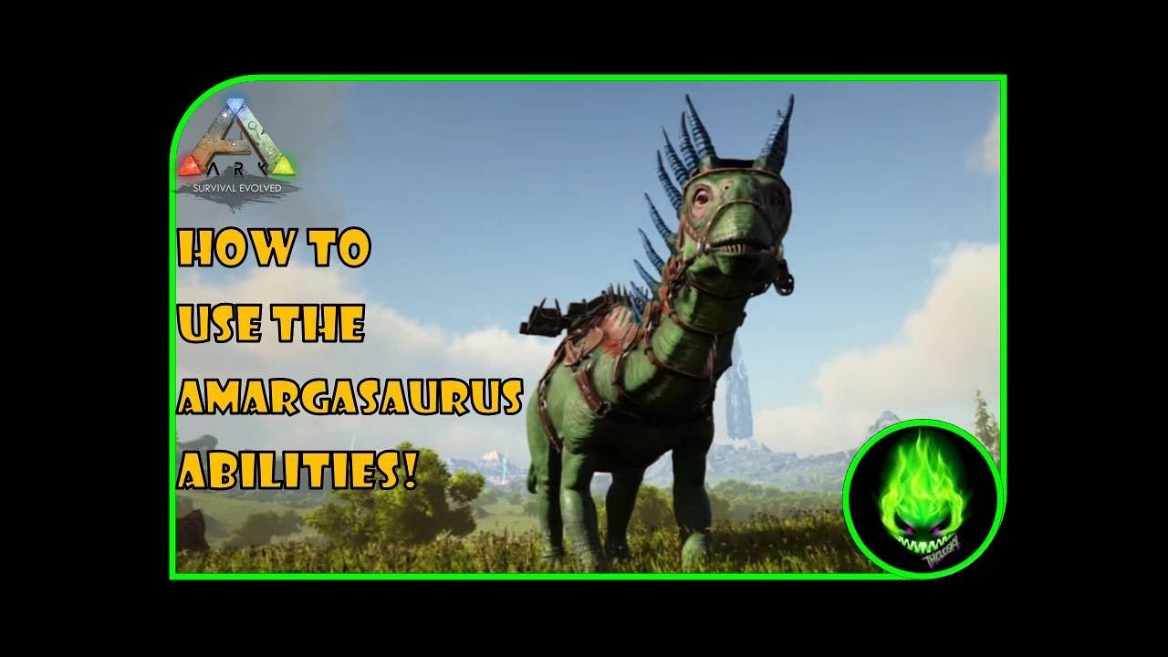 ARK - HOW TO USE THE AMARGASAURUS' ABILITIES! - YouTube