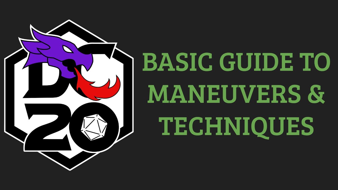 Basic Guide to Maneuvers and Techniques in DC20 - YouTube