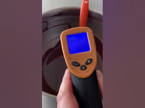 Chocolate tempring!Heating and cooling chocolate to stabillize it for ...