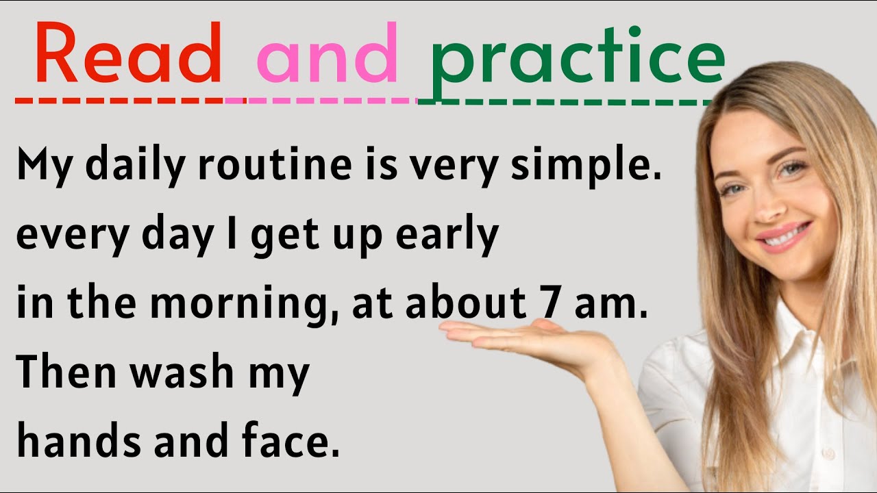 Learn English speaking| my daily life routine| improve your English ...