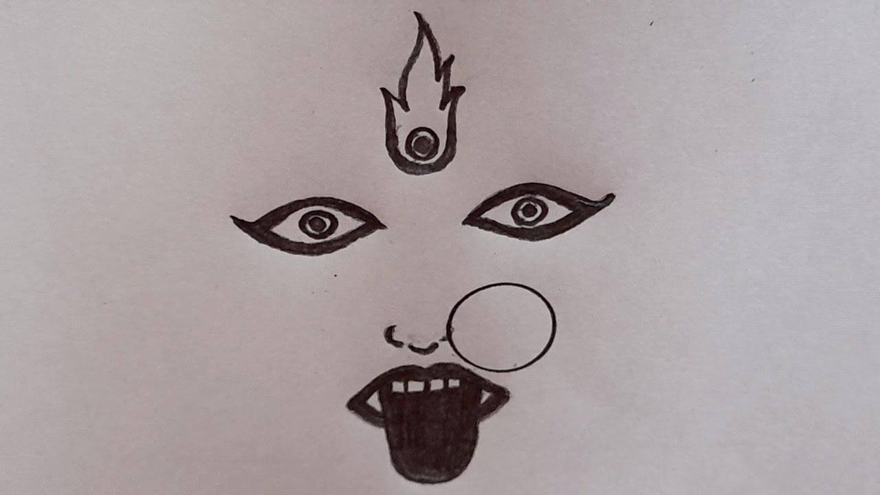 🙋‍♀️FRIDAY DRAWING TRICK🙋‍♀️HOW TO DRAW A GOD KALI AMMAN🔱EASY DRAWING👍 ...