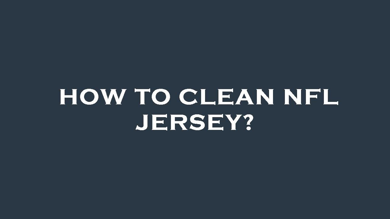 How to clean nfl jersey? - YouTube