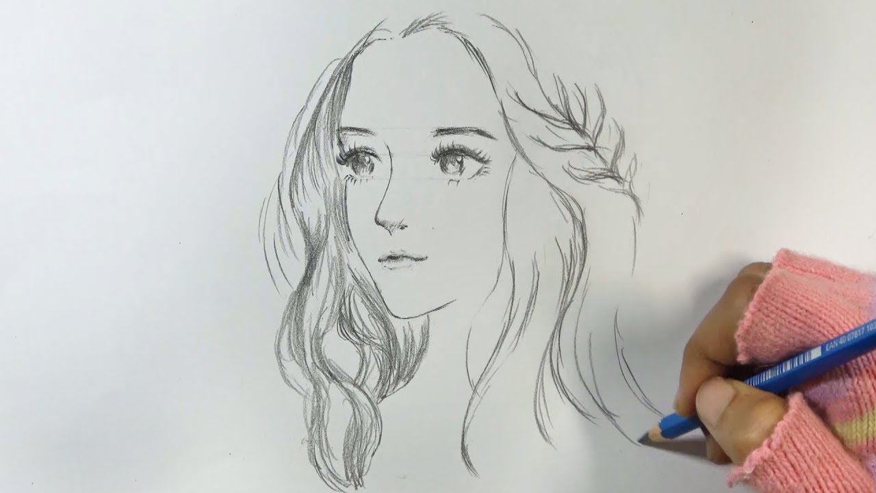 How to Draw a Beautiful Girl Step by Step | Pencil - YouTube