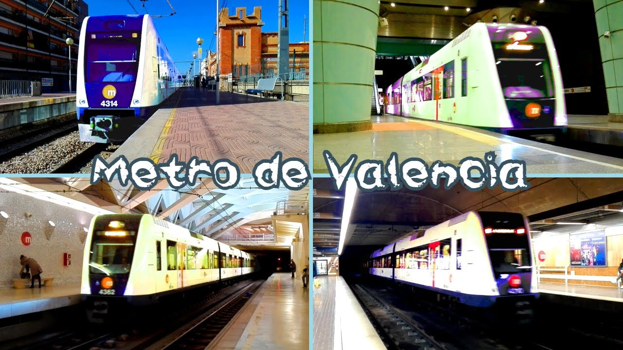 Metro de Valencia : L1 - L2 - L3 - L5 - L7 - L9 ( Metrovalencia ) ACC84 - YouTube