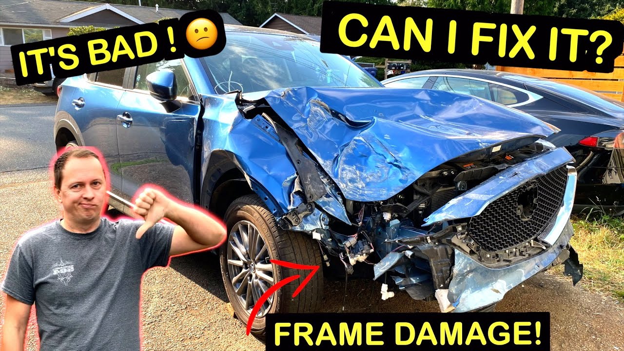 I Bought this TOTALED Mazda How Bad Can it Really Be? 🤬 - YouTube