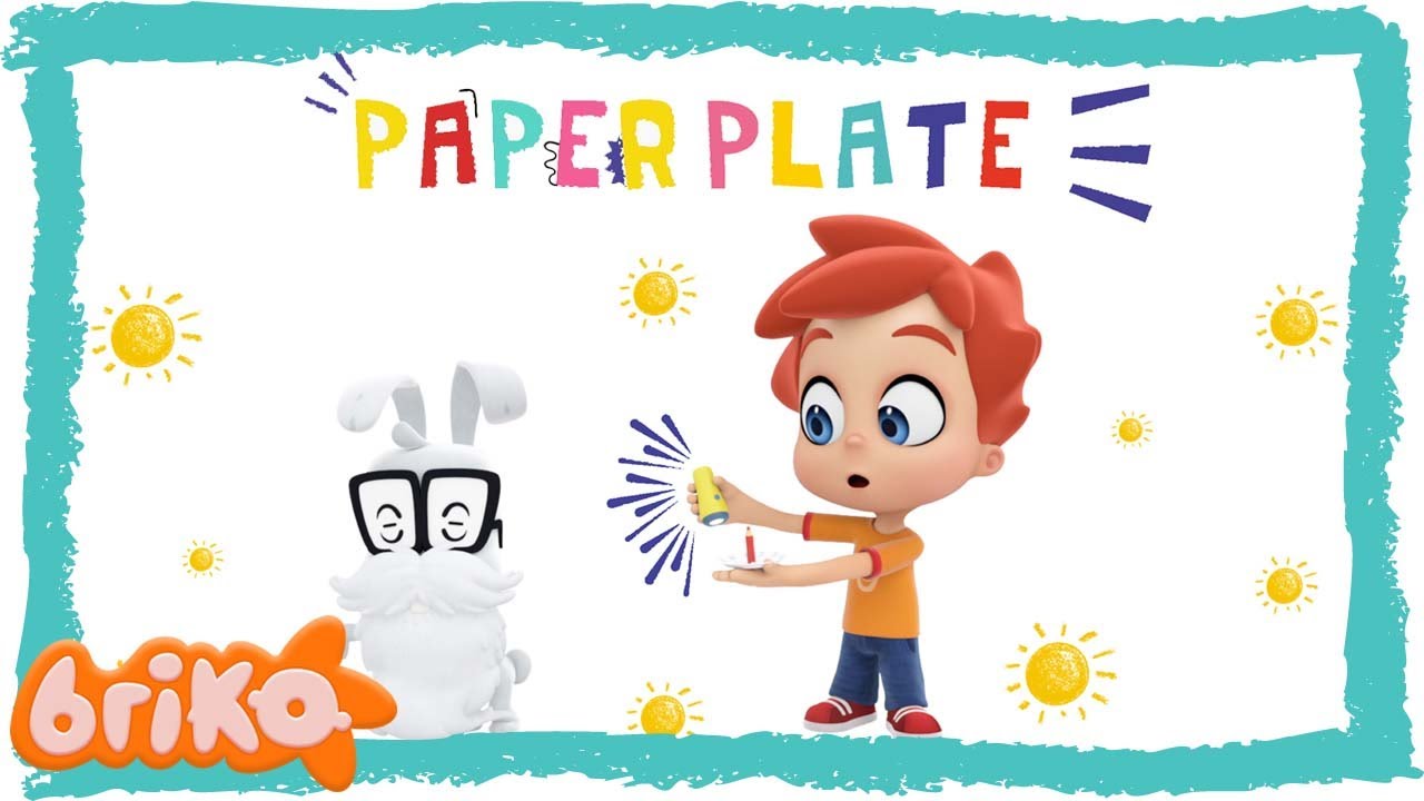 How to Craft a Spinner with Paper Plate | Briko's DIY Adventure | DIY ...