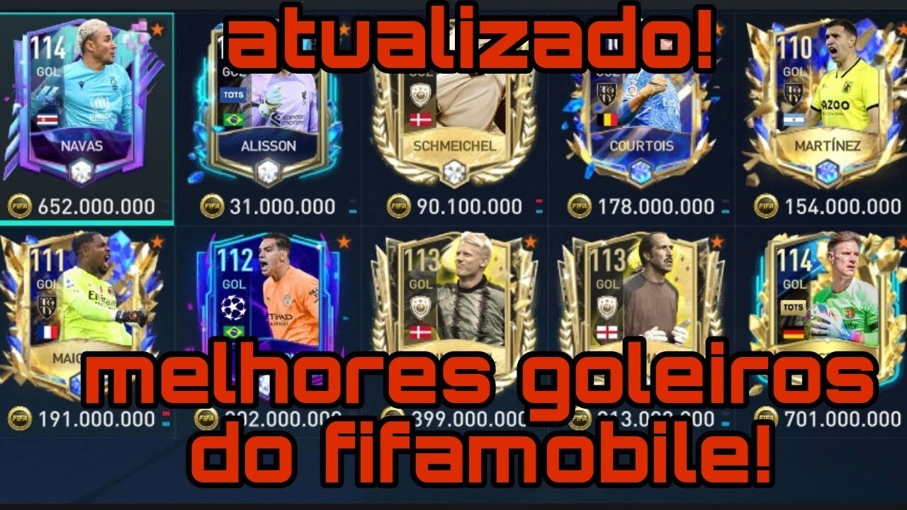 (TIER LIST ) melhores goleiros do fifa mobile 🤩🔥atualizados! - YouTube