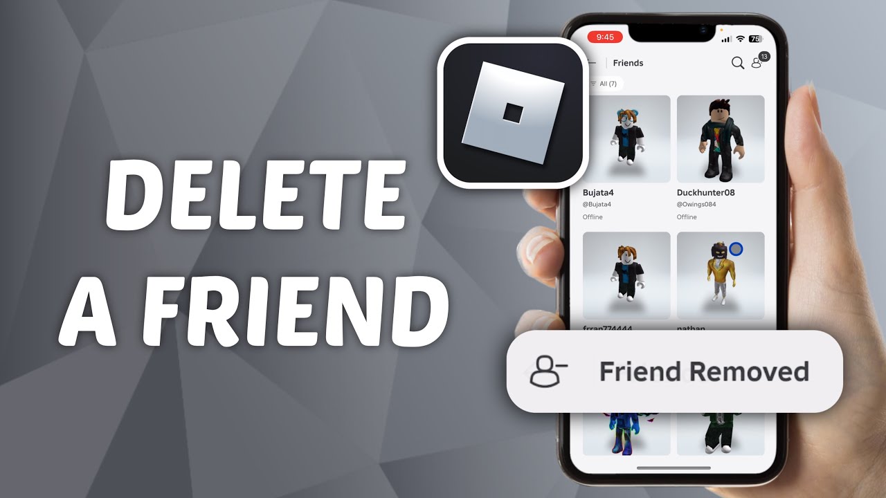 How to Delete A Friend on Roblox - Quick and Easy Guide! - YouTube