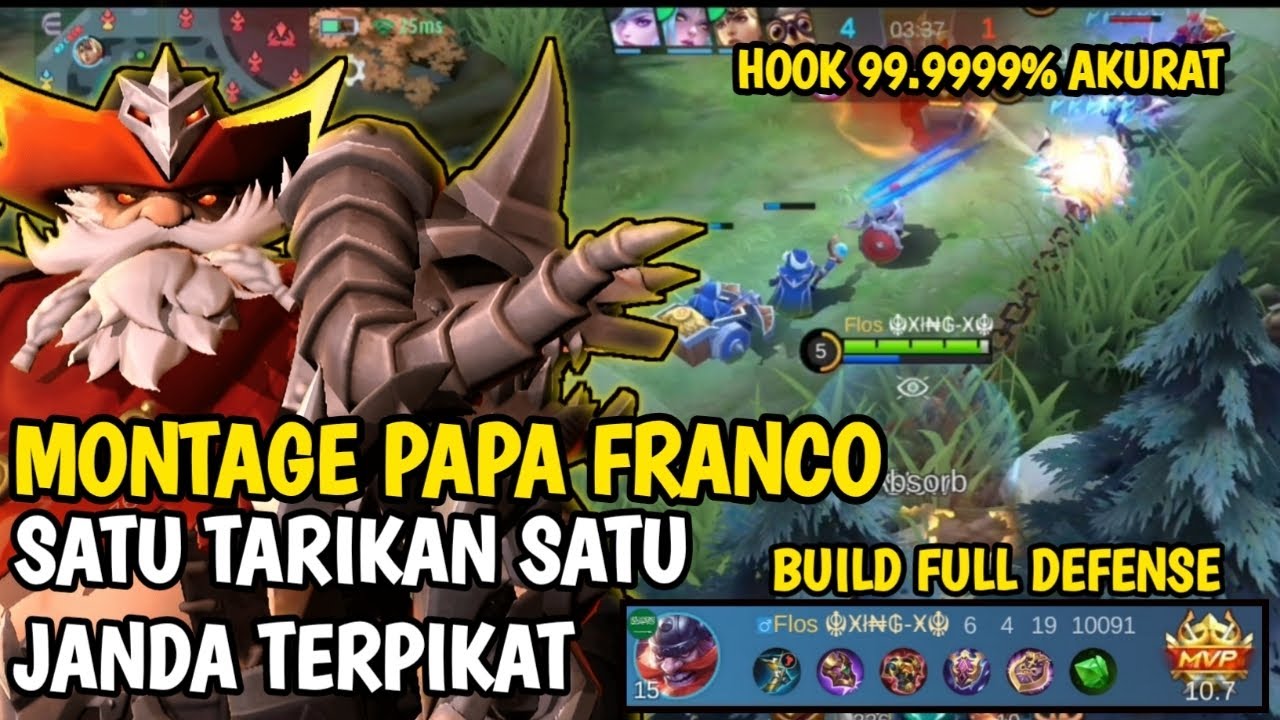FRANCO HOOK MONTAGE PART1|99% HOOK AKURAT|BEST BUILD FRANCO|CARA ...