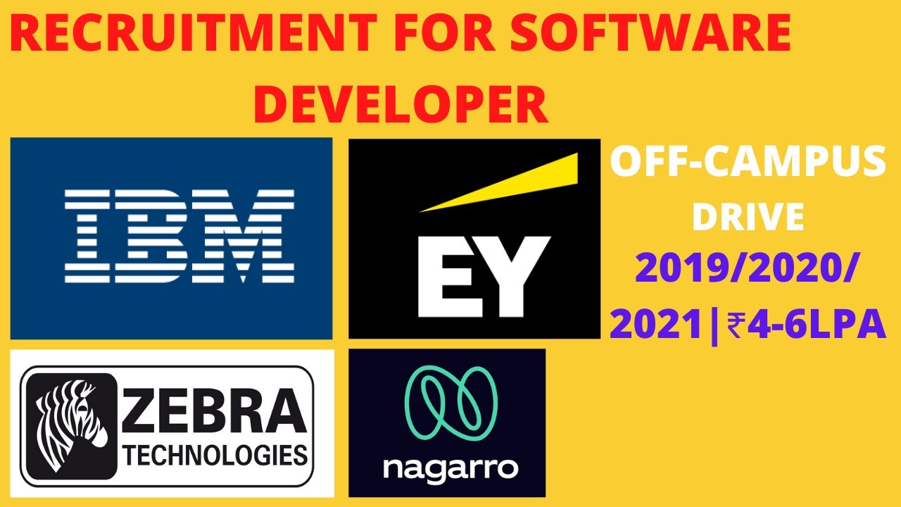 Off-Campus Drive 2021 | Software Developer | 2019/2020/2021 Batch | ₹4 ...
