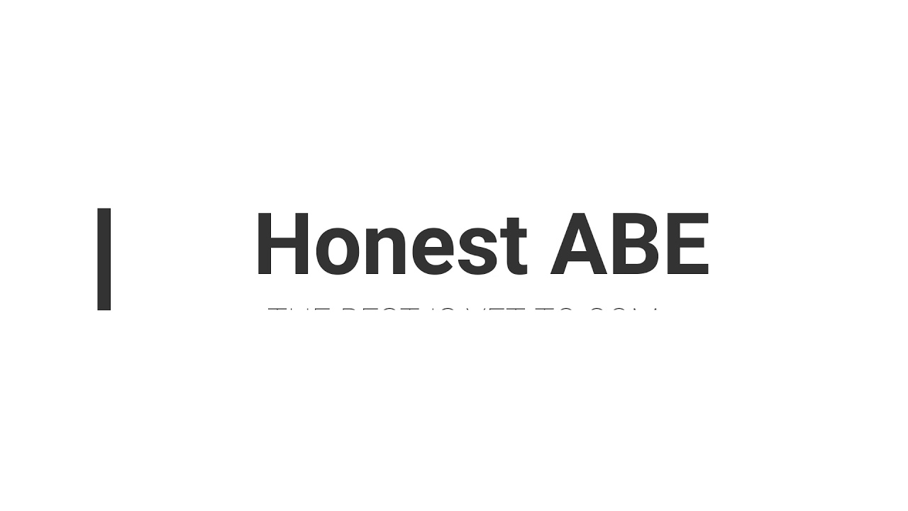 Honest ABE The best is yet to come - YouTube