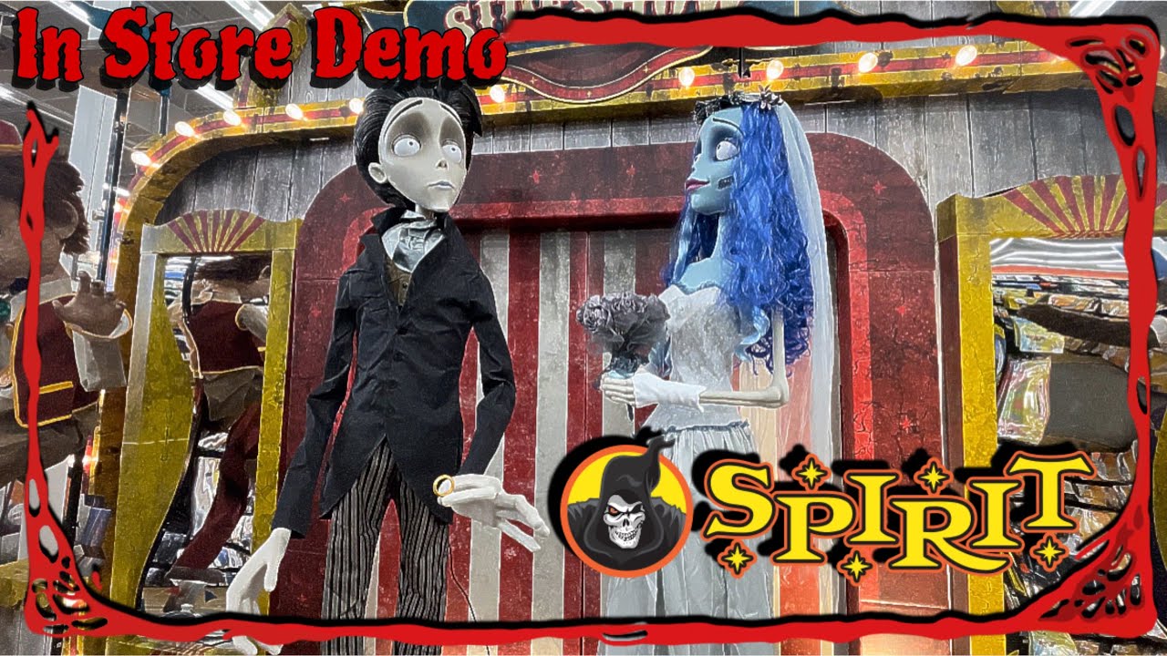 Corpse Bride | Emily and Victoria Animatronic In store DEMO | Spirit ...