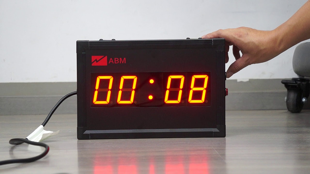 led clock with countdown and countup function - YouTube
