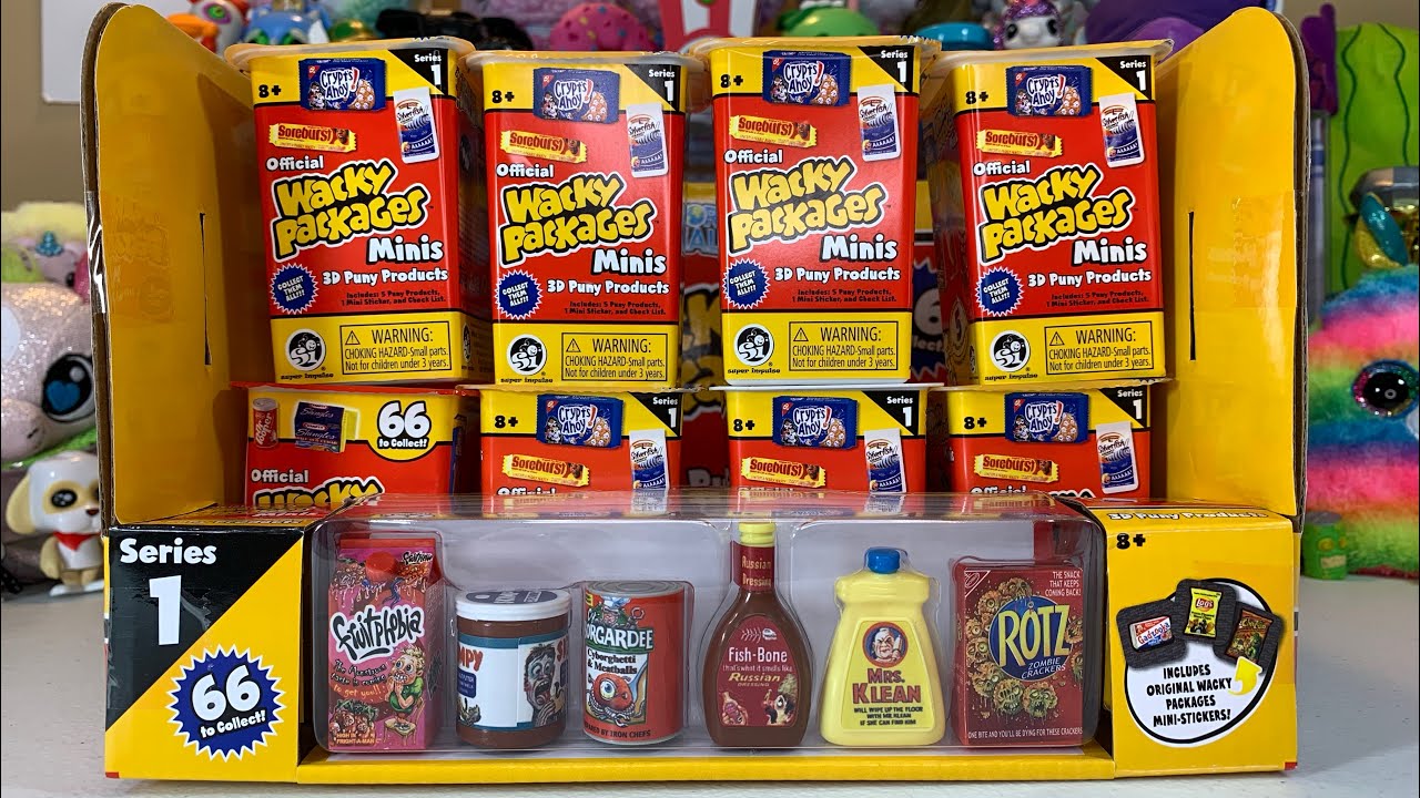 Wacky Packages Minis Series 1 Unboxing!! - YouTube