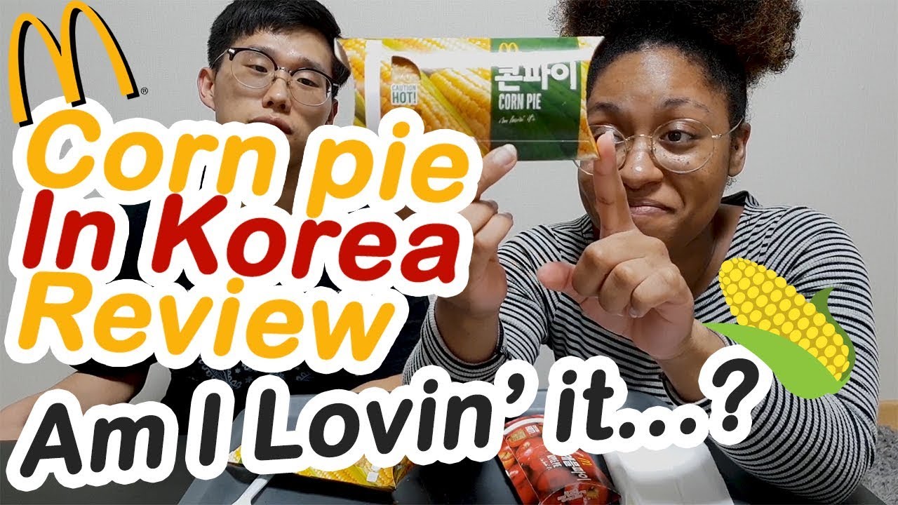 McDonald's Corn Pie In Korea Review | AMBW Couple [Kor CC] - YouTube