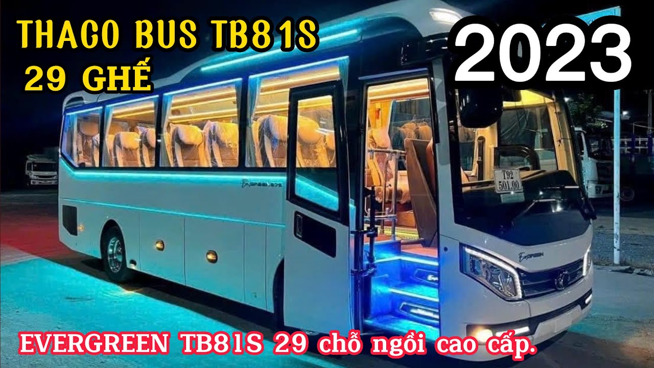 Giới thiệu xe THACO BUS TB81S TRƯỜNG HẢI , mẫu 29 ghế , phiên bản 2023 ...
