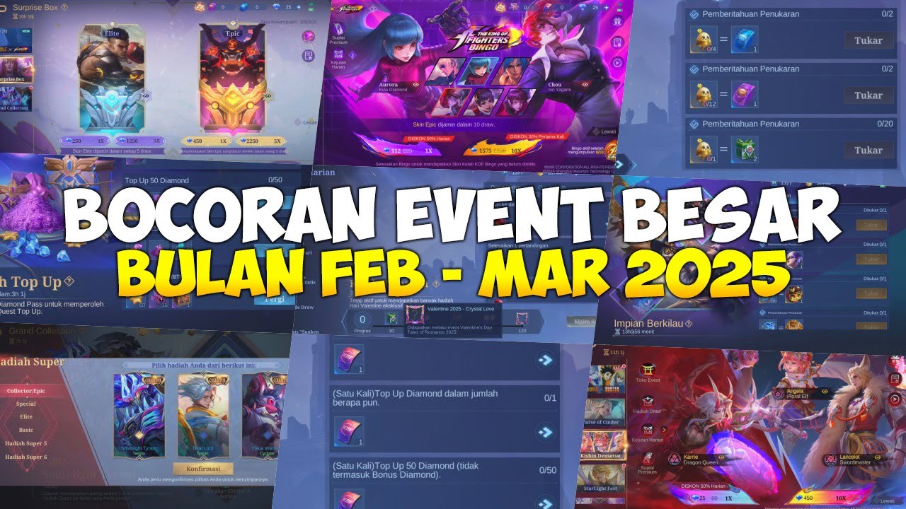 BOCORAN JADWAL RILIS EVENT BESAR FEBRUARI - MARET 2025! KOF 2025 ...