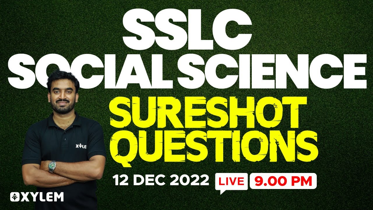 SSLC Social Science | Christmas Exam Full Chapter Revision | 20 Sure ...