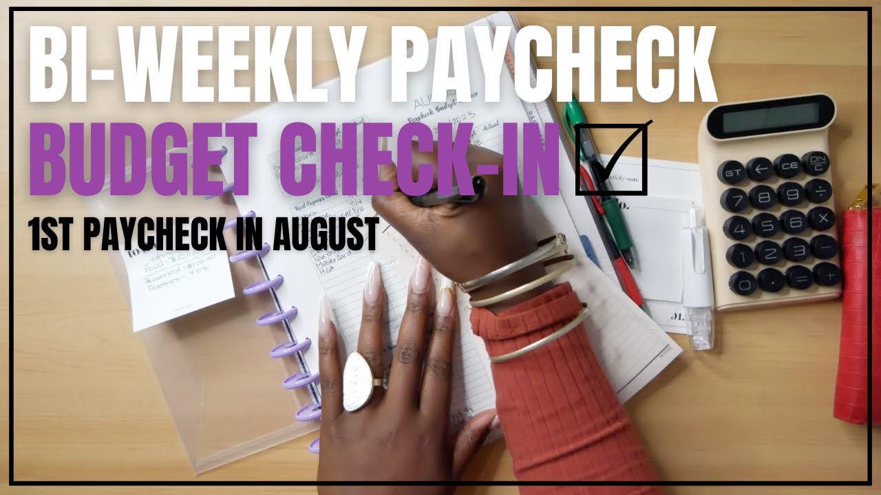 Weekly Budget Check-in: How I'm Doing After 1 Week | 1st Paycheck in ...