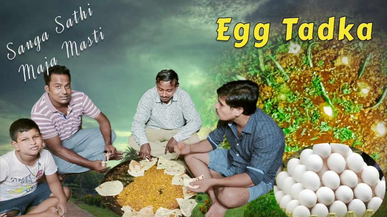 egg tadka recipe/easy egg recipe / sanga sathi maja masti/odia village ...