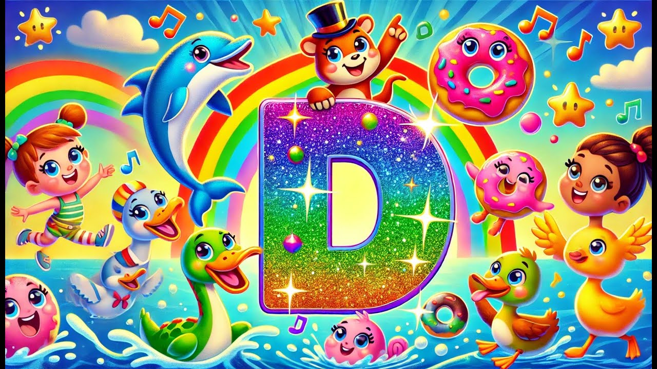 Letter D Alphabet Song for Kids - LEVEL 04 | Kids Song | English - YouTube