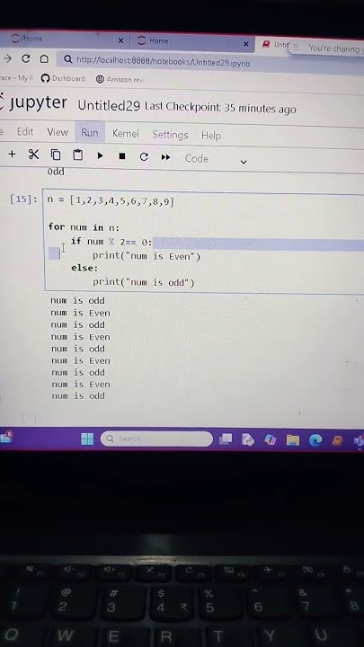 How can find Even and odd numbers in a list with if else statement # ...