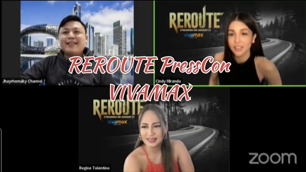 REROUTE MOVIE PRESSCON - CINDY MIRANDA - YouTube