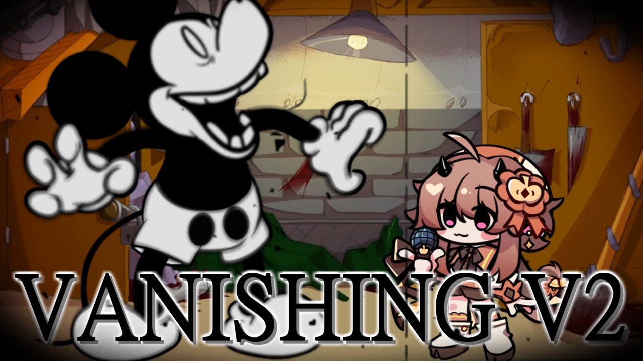 【FNF】Vanishing V2 but Mickey Mouse and Danke sings it - YouTube