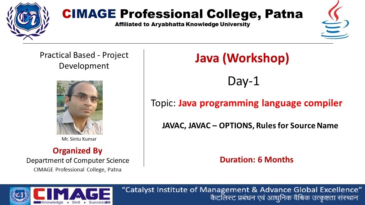 Java (Day-1):Java programming language compiler - YouTube
