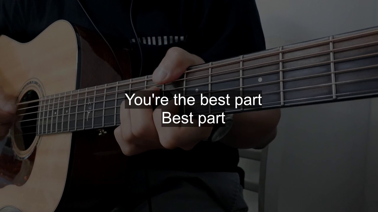 [MR] Daniel Caesar - Best part guitar instrumental (Mr / Karaoke) - YouTube