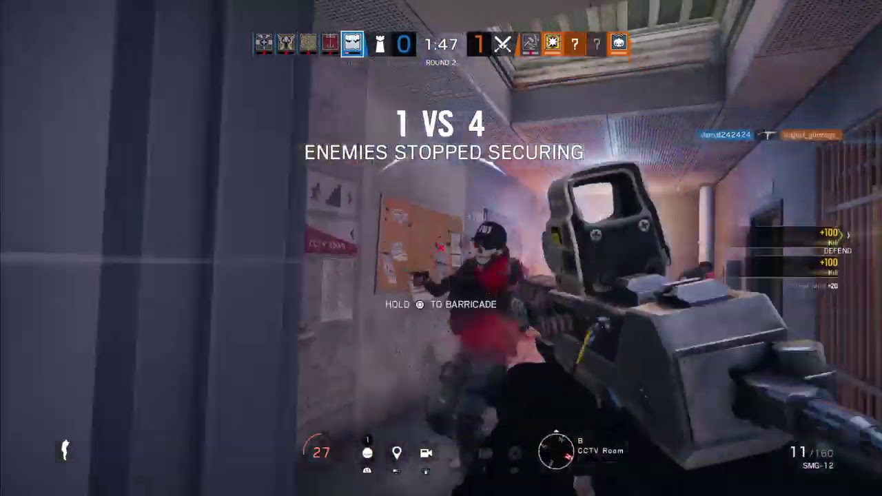 Rainbow Six CRAZY SMG-12 3k (Vigil) - YouTube