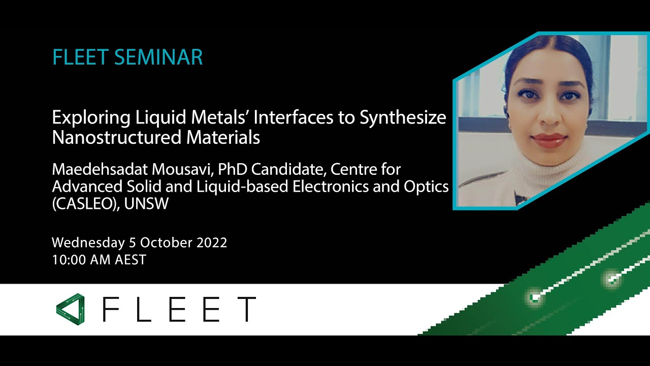 Exploring Liquid Metals' Interfaces to Synthesize Nanostructured ...