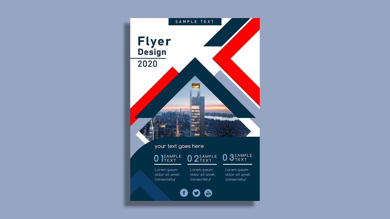 Flyer Design In Photoshop CC Tutorial - YouTube