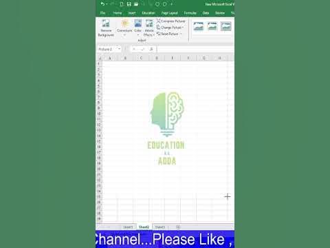 How to Add Logo in Ms-Excel sheet #ms #excel #msoffice #techtips # ...