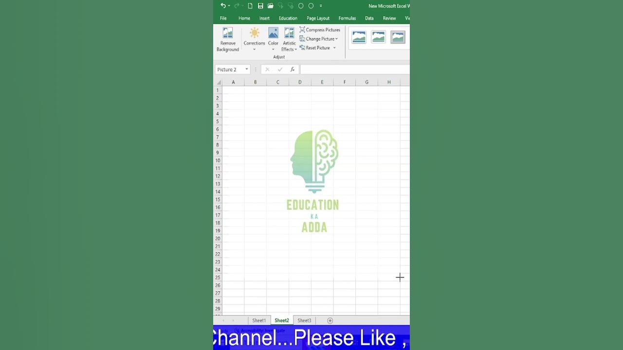 How to Add Logo in Ms-Excel sheet #ms #excel #msoffice #techtips # ...