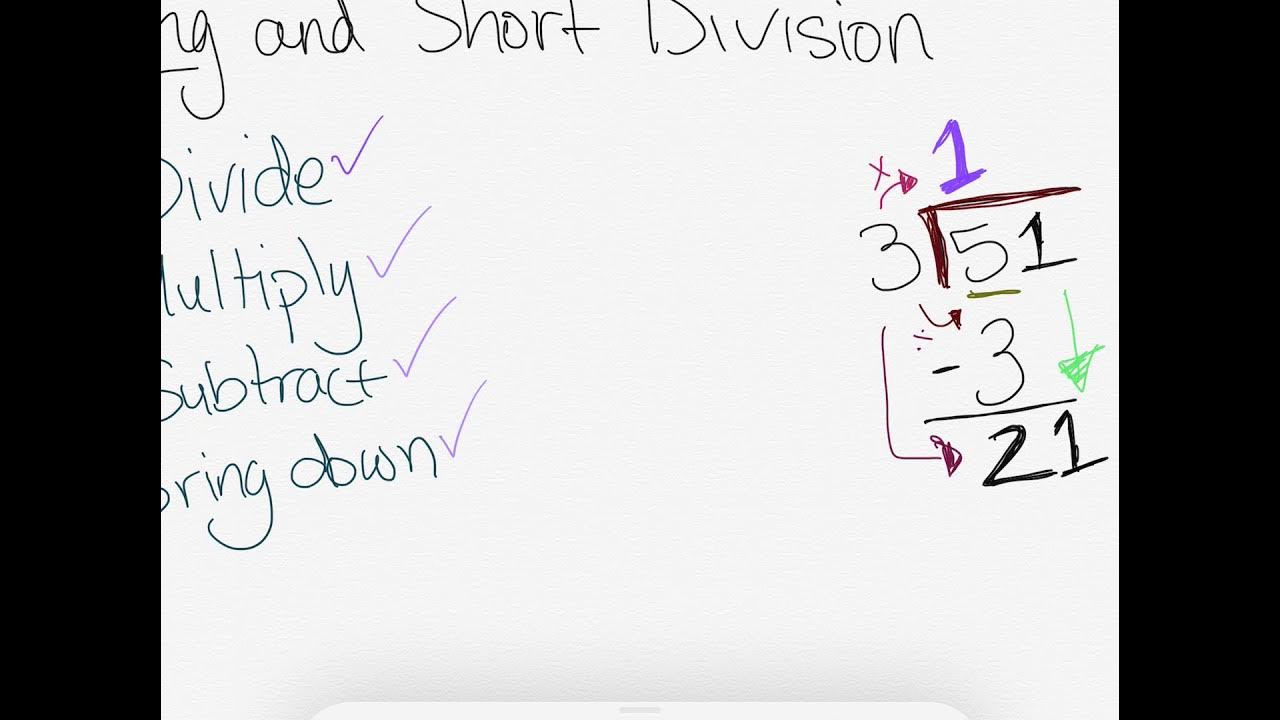 1. Long and Short Division - Whole Numbers - YouTube