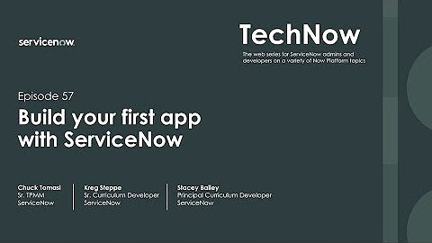 ServiceNow Custom Apps - YouTube