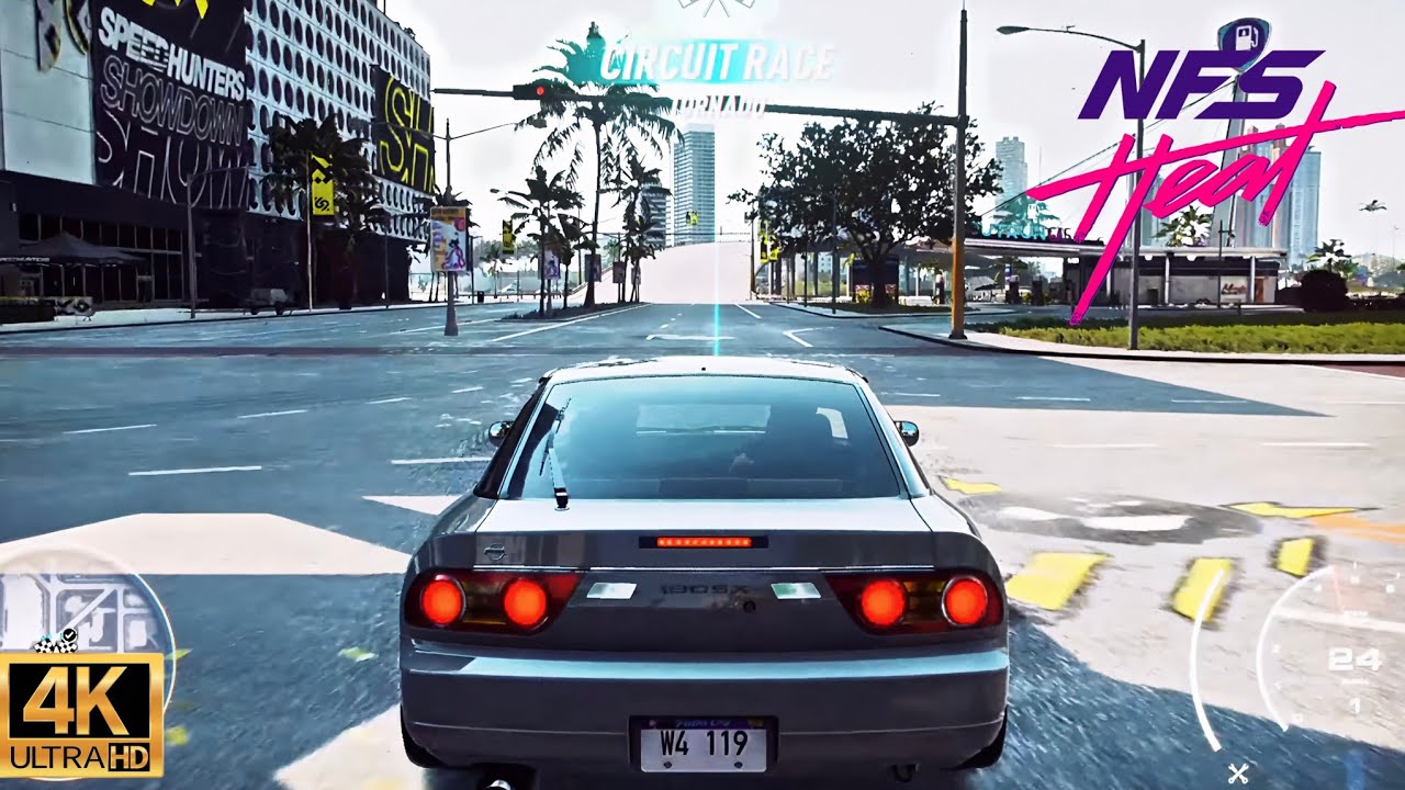 NFS Heat in 4K Ultra Graphics street race - YouTube