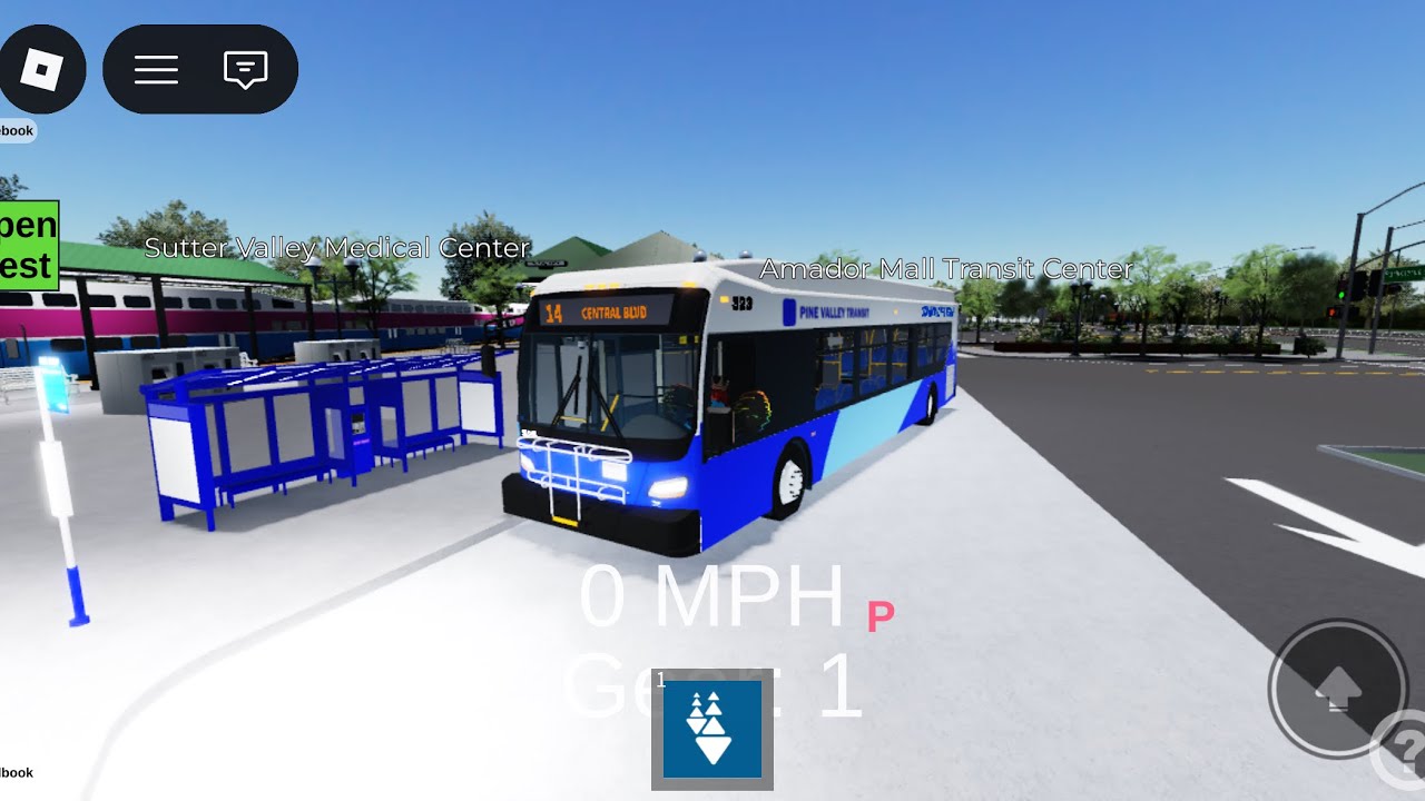 Transit Bus Simulator Roblox. Route 14 to Downtown Central Boulevard ...