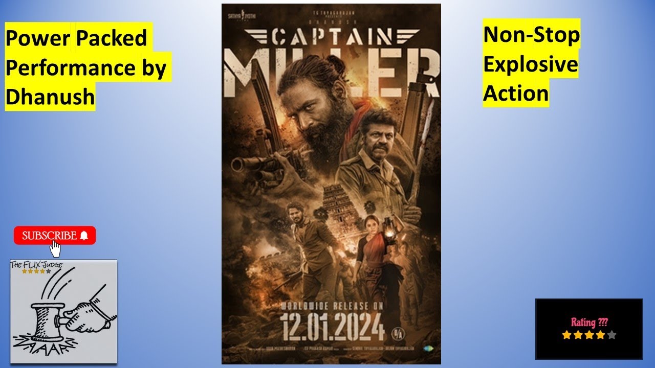 Captain Miller Review English | Dhanush | Shiva Rajkumar | Priyanka ...