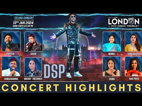 DSP Telugu Concert London | DSP OOANTAVA Tour Uk | Concert Highlights ...