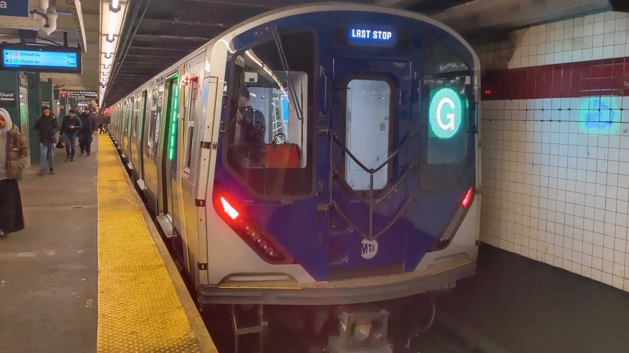 R211T G Train Action Along via Crosstown Via Culver Local - YouTube