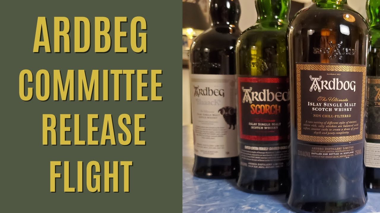 Ardbeg Committee Release Single Malt Scotch Whisky Flight - Camp Dram ...