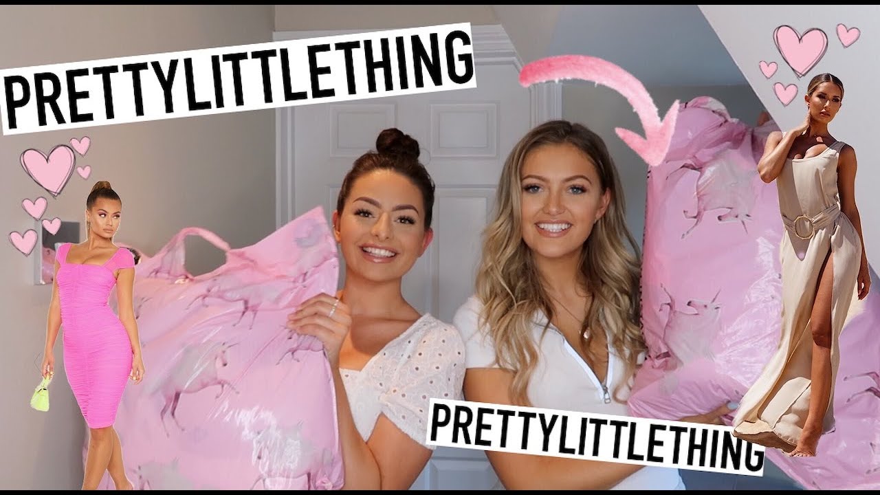 HUGE £400 PRETTY LITTLE THING HAUL | TRY ON FT EMILY PHILPOTT! - YouTube
