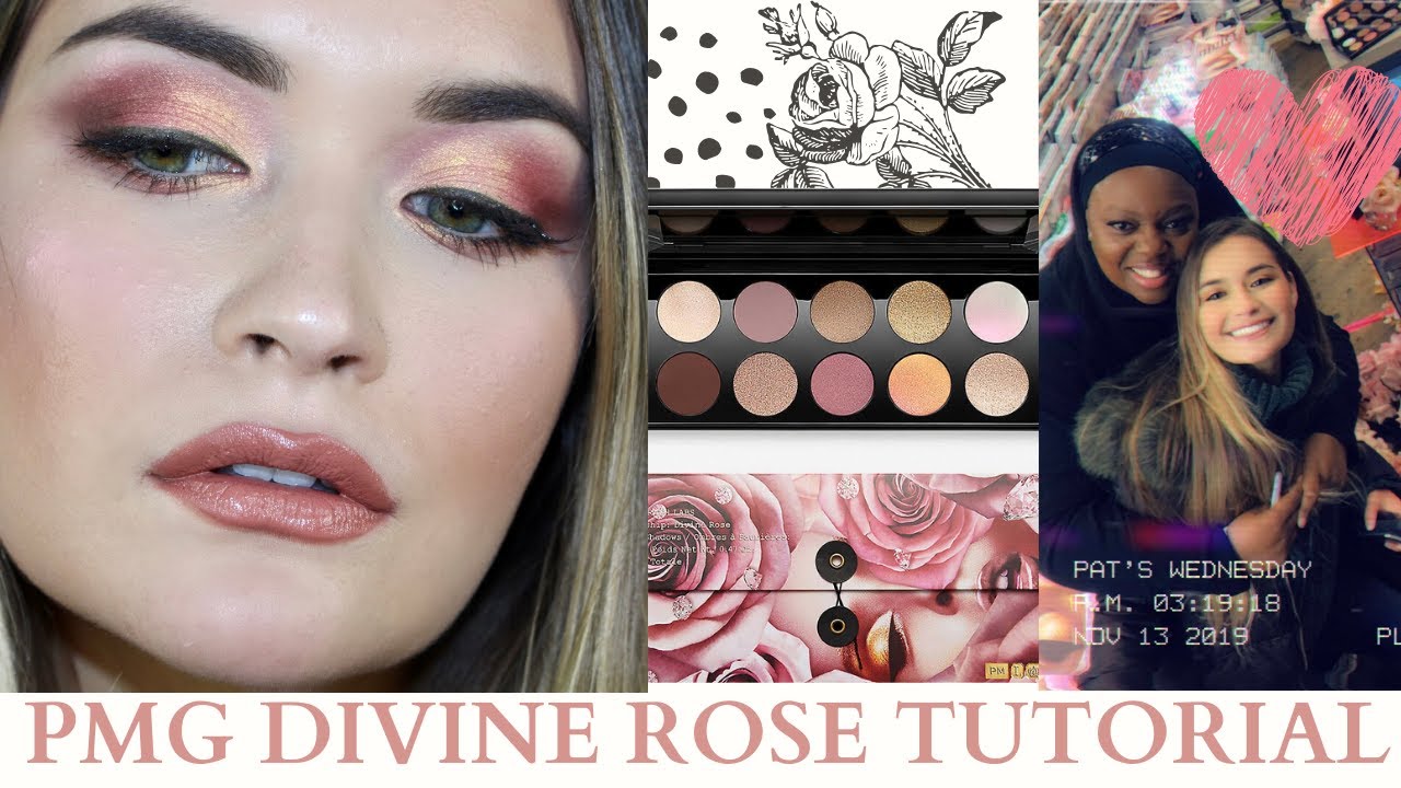PMG DIVINE ROSE TUTORIAL & SWATCHES | MEETING PAT MCGRATH! - YouTube