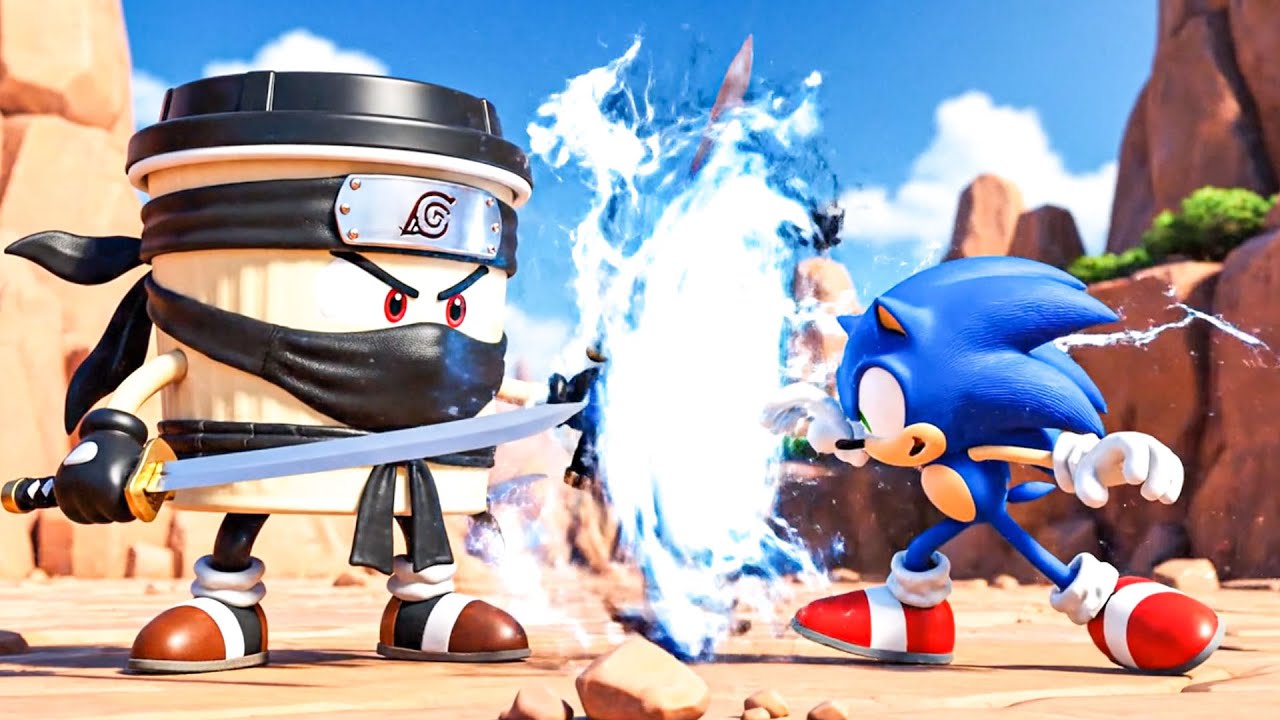 EPISODE 6 | SONIC VS THE NINJA COFFEE CUP | BATTLESONIC - YouTube